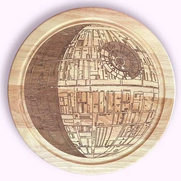 Disney | Dining | Star Wars Death Star Wood Cheese Board With Tool Set ...